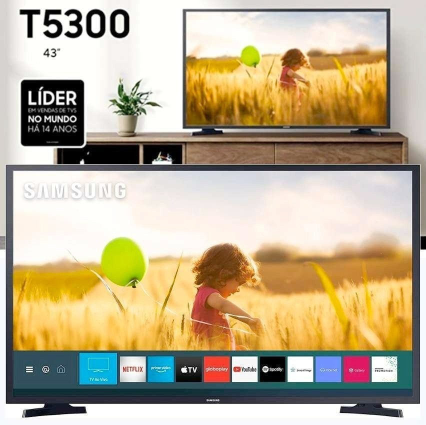 Oferta Relâmpago | Smart TV Samsung 43 Polegadas LED Full HD, 2 HDMI, 1 USB, Wi-Fi, HDR ...