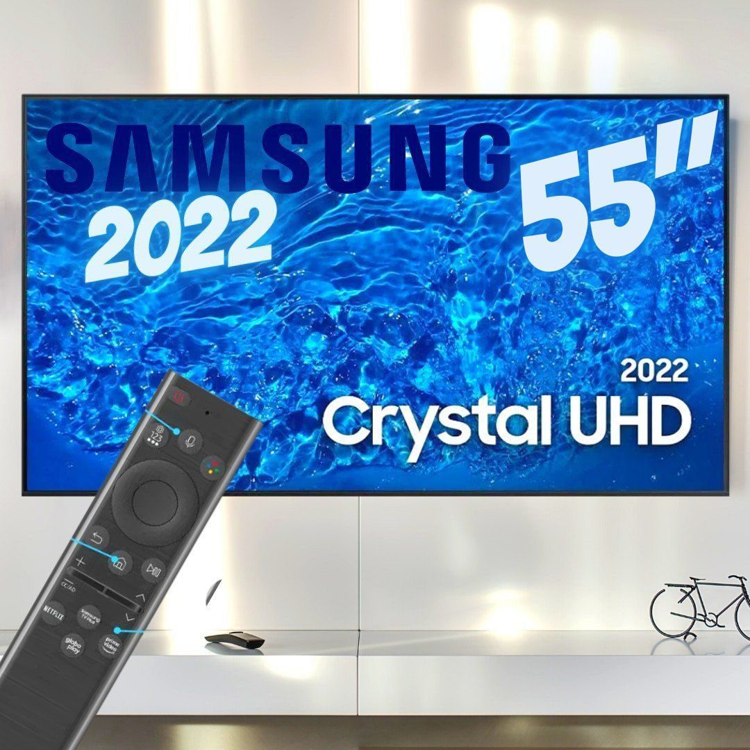 Oferta Relâmpago | Smart TV Samsung 55" Crystal UHD 4K 55BU8000 2022 Dynamic Crystal Color ...
